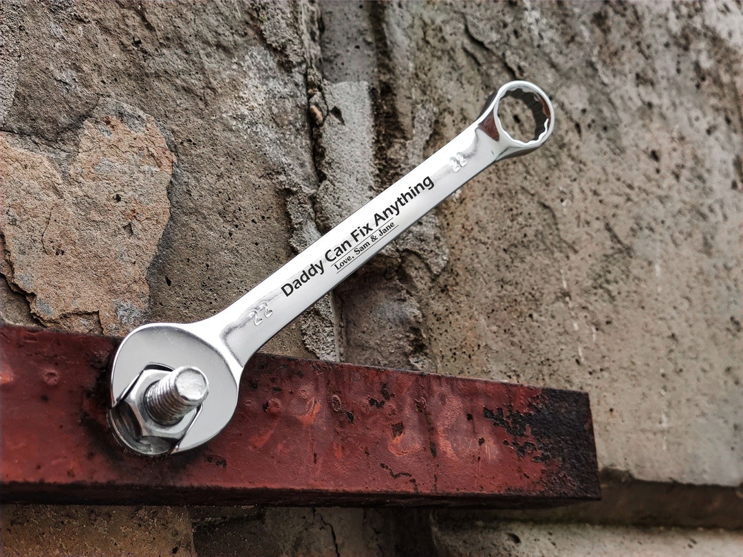 Best Dad Gift, Engraved Spanner, Personalized Gift for Dad, Father's ...