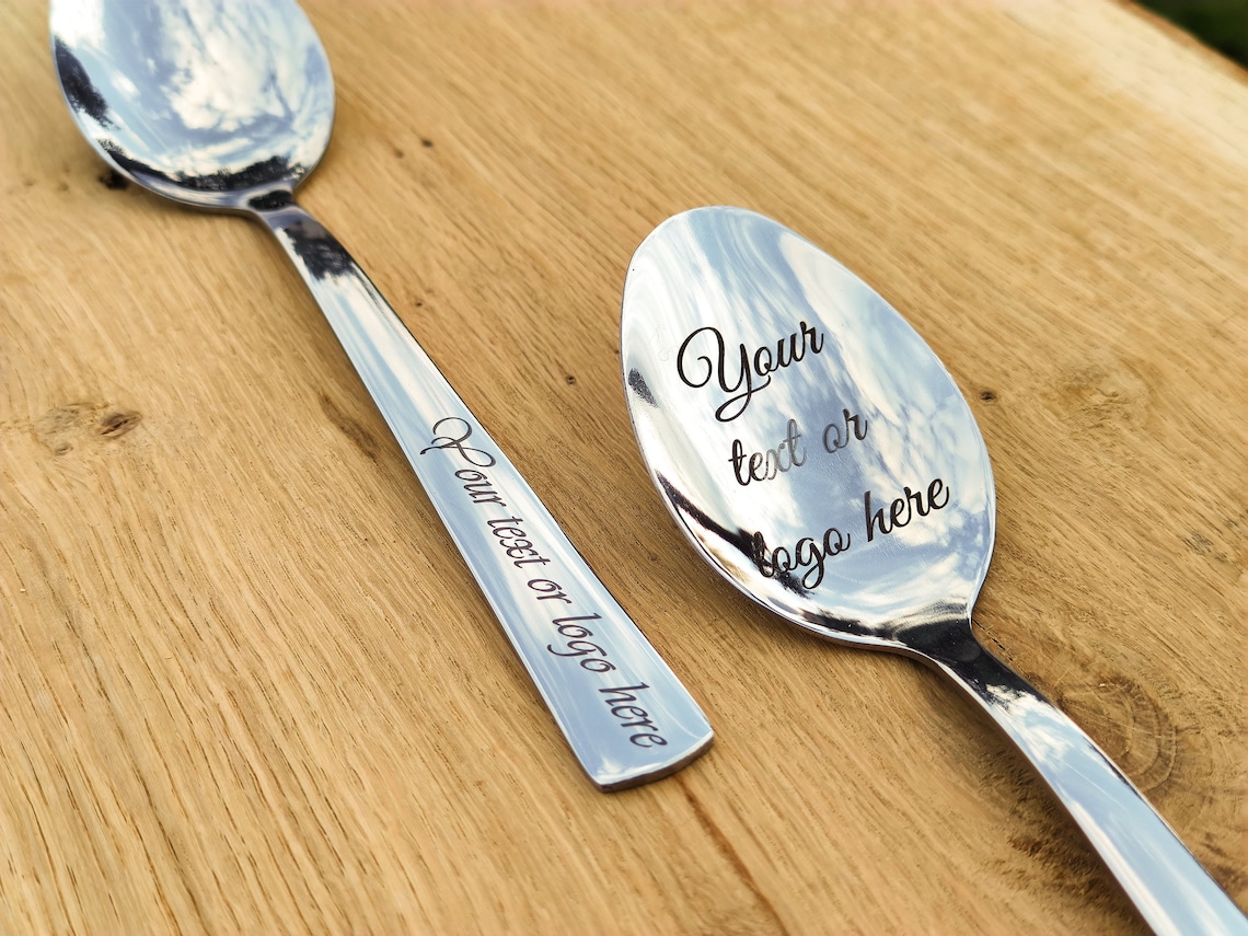 Personalized Spoon Engraved Custom Spoon Custom Text or - Etsy