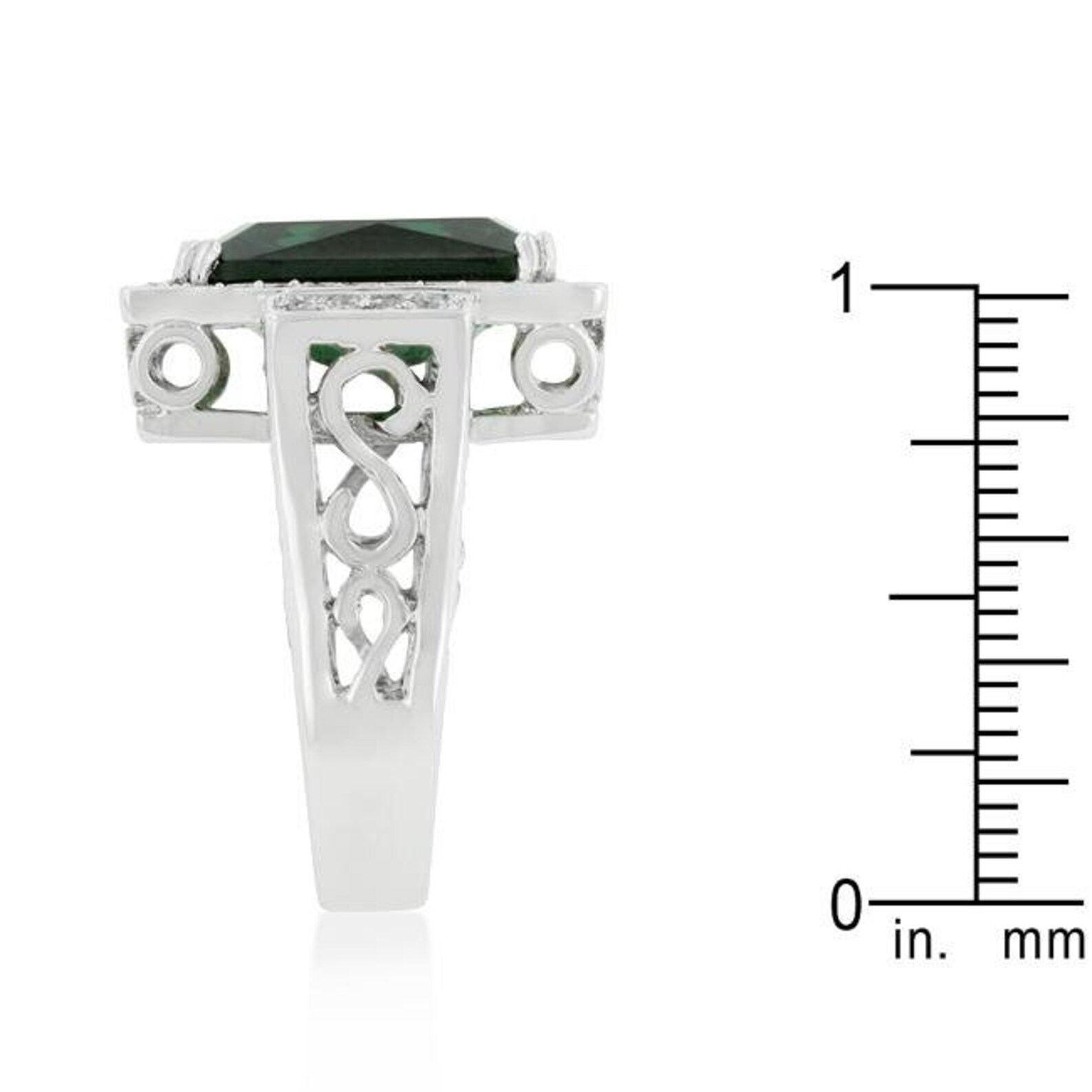 Emerald Green Classic Cocktail Ring - Etsy