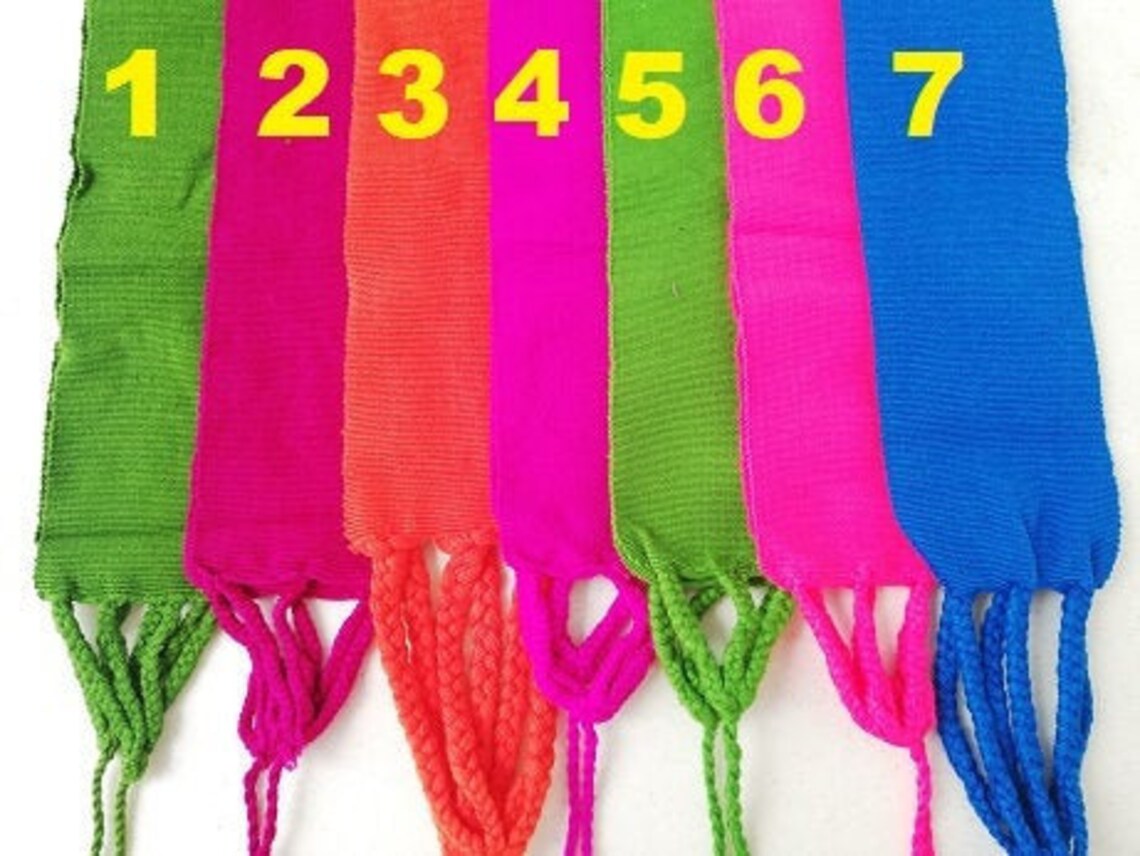 Mexican Sash Belt Solid Colorful Sash Ethnic Belt Tie Belt | Etsy