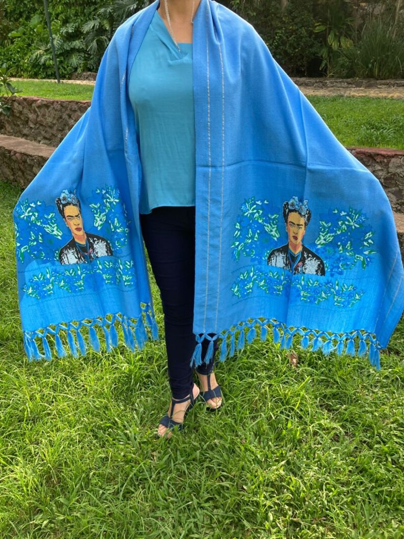 Mexican Rebozo Frida Rebozo Mexican Shawl Pashmina Shawl - Etsy
