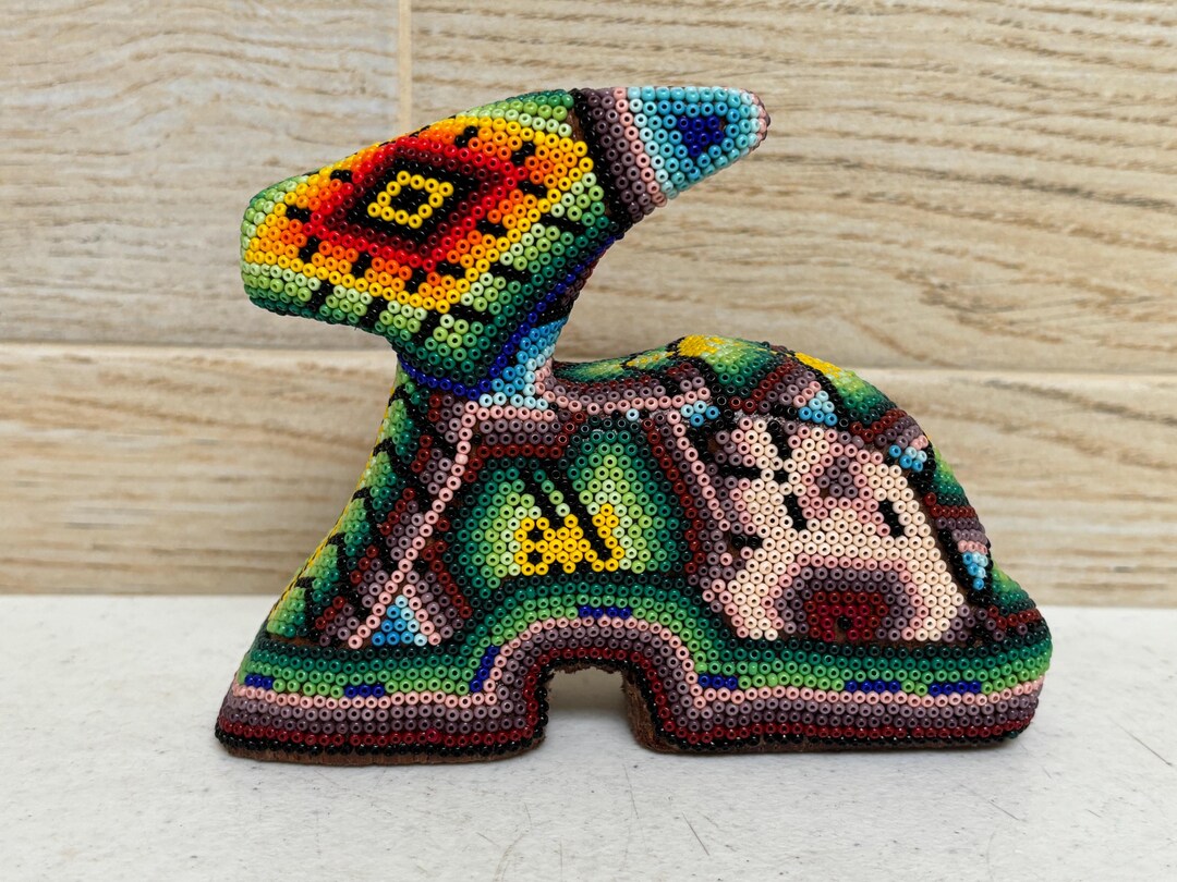 Huichol Deer Statue, Huichol Decor, Huichol Beadwork, Mexican Art ...
