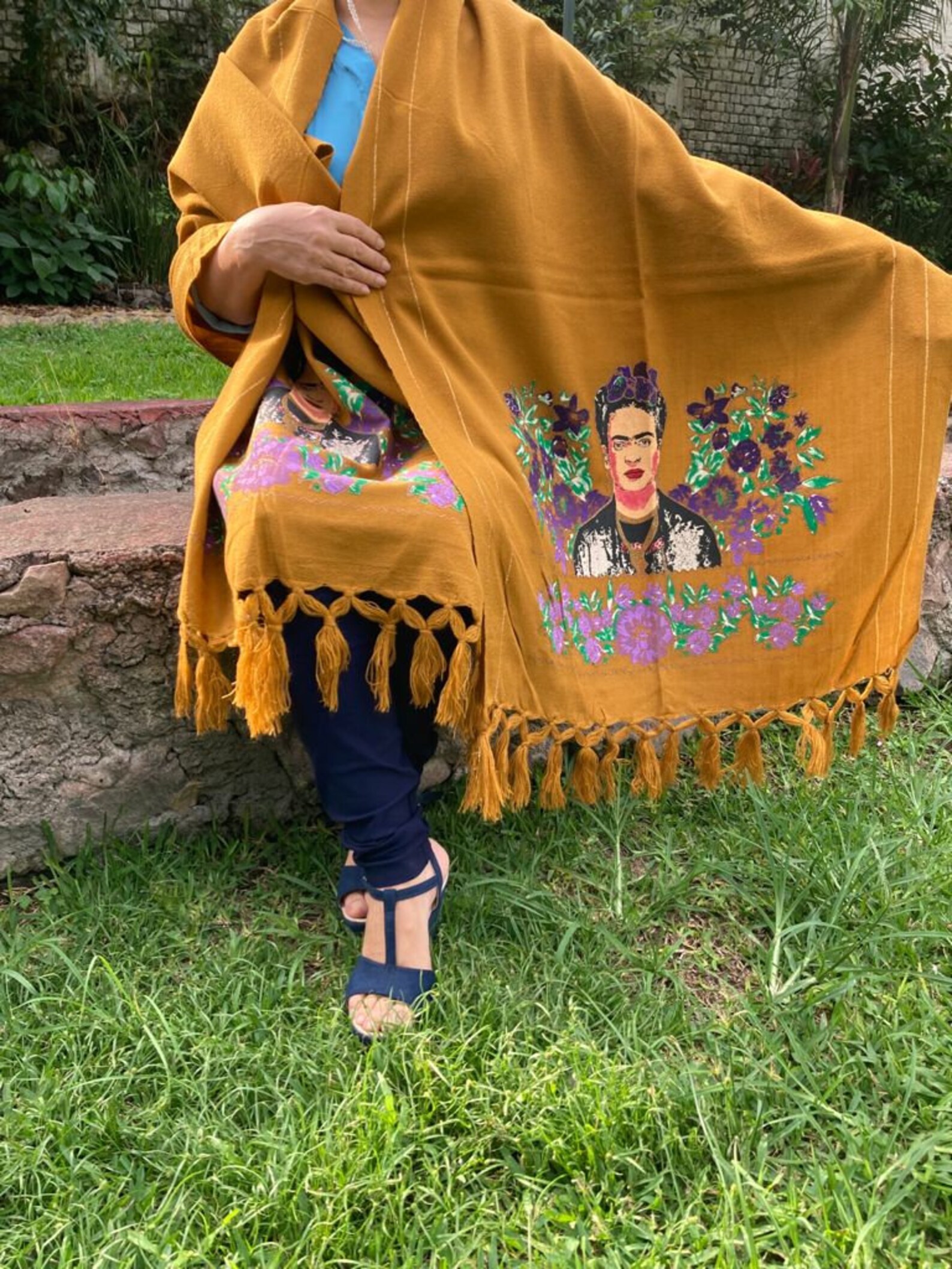 Mexican Rebozo Frida Rebozo Mexican Shawl Pashmina Shawl - Etsy