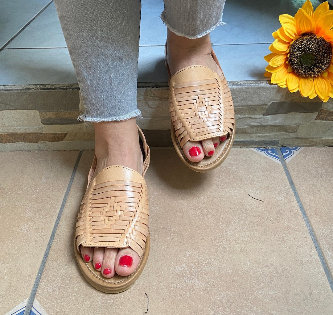 Handmade Mexican Huaraches – Authentic Leather Sandals – 50% Off! - Etsy