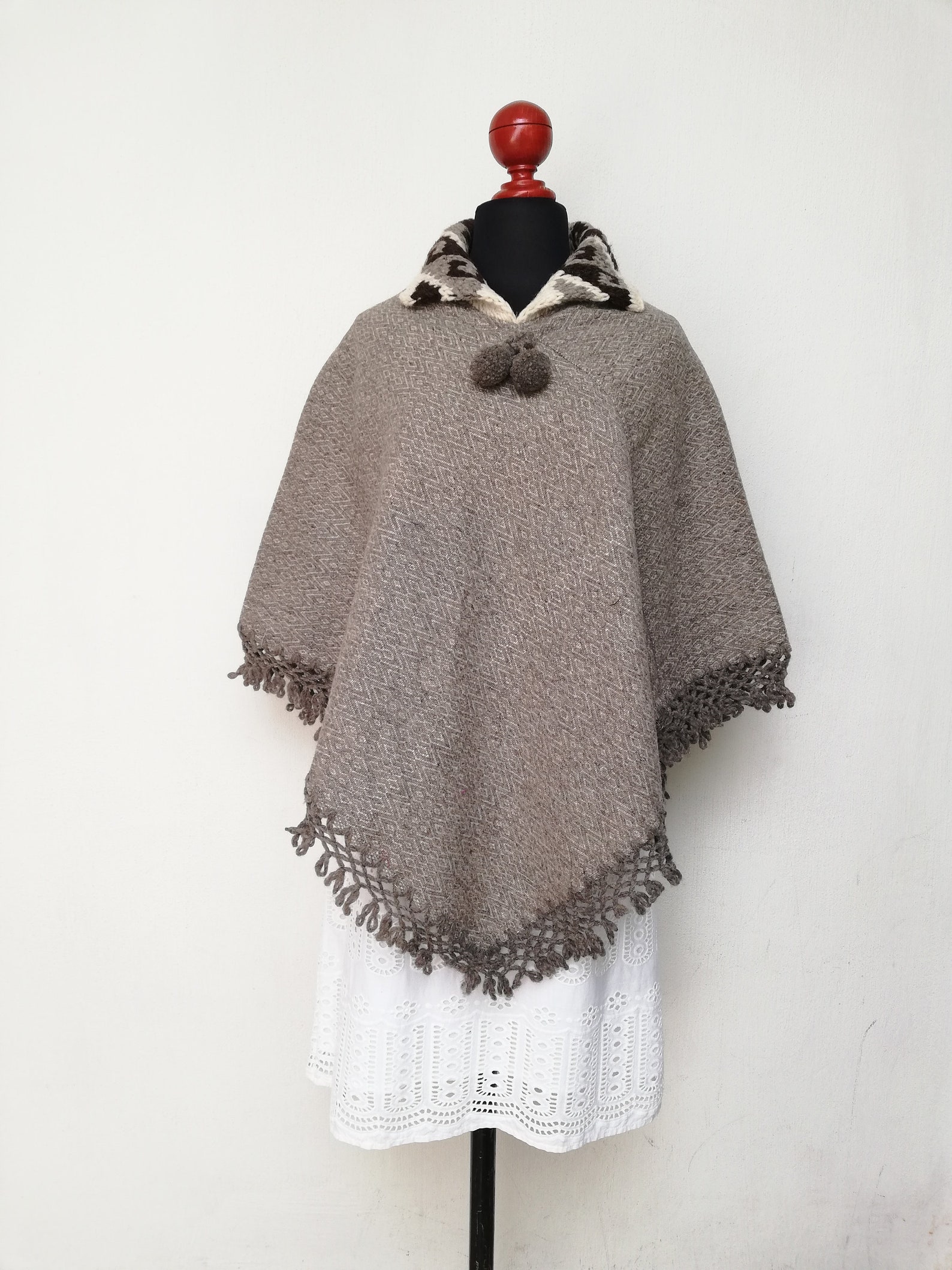 Mexican Poncho Mexican Mañanita Mexican Overcoat Evening - Etsy