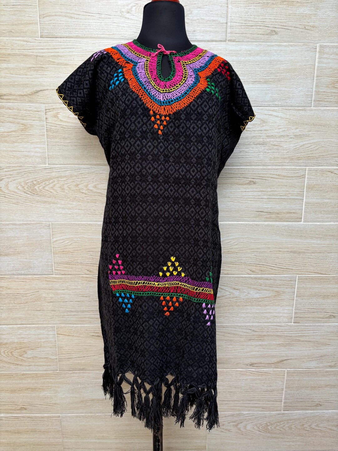 Mexican Loom Dress Ethnic Dress, Mexican Artisan Dress, Typical Mexican ...