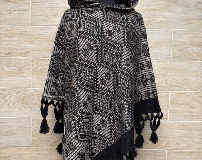 Mexican Handcrafted Cape, Mexican Poncho, Mexican Cape Woven ...