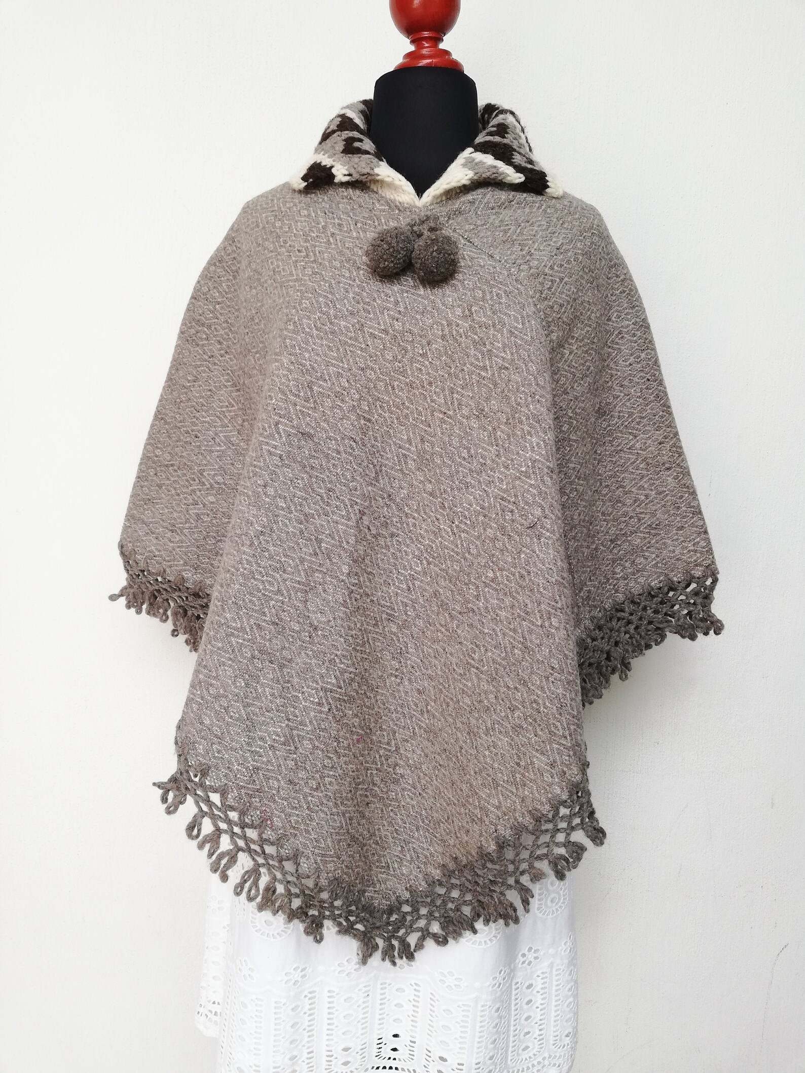 Mexican Poncho Mexican Mañanita Mexican Overcoat Evening - Etsy