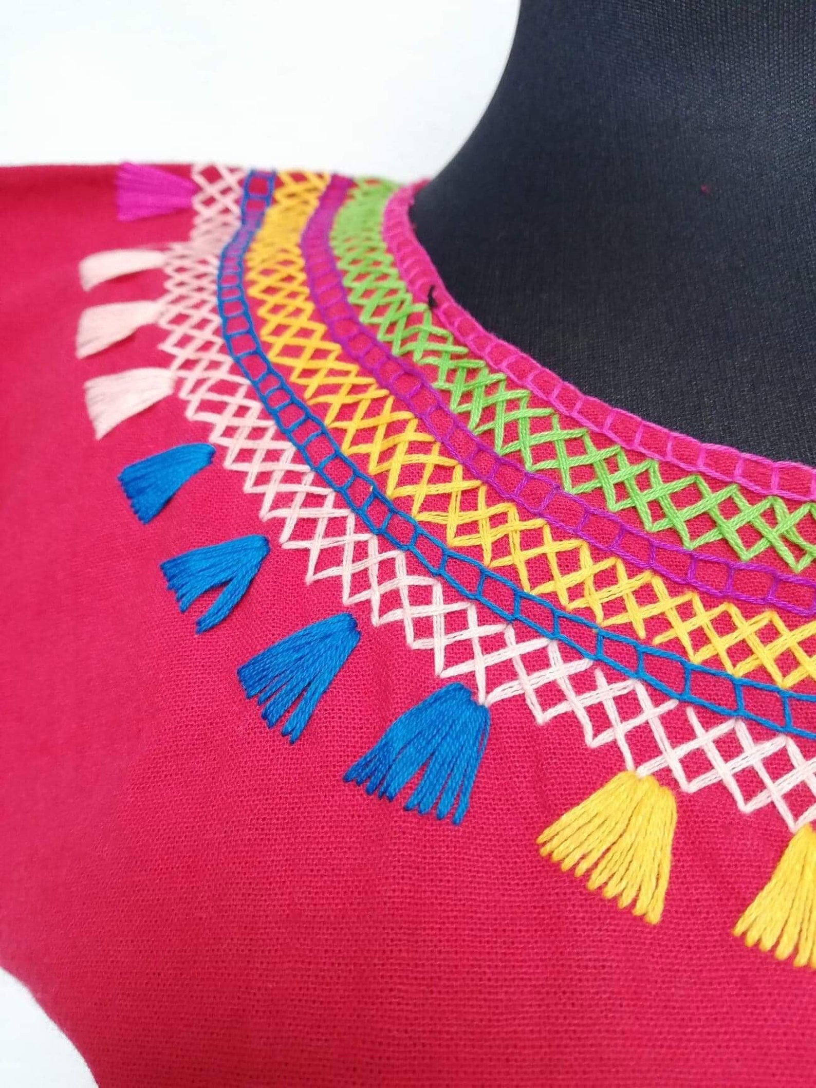 Mexican Handmade Blouse Ethnic Blouse With Beautiful Hand - Etsy