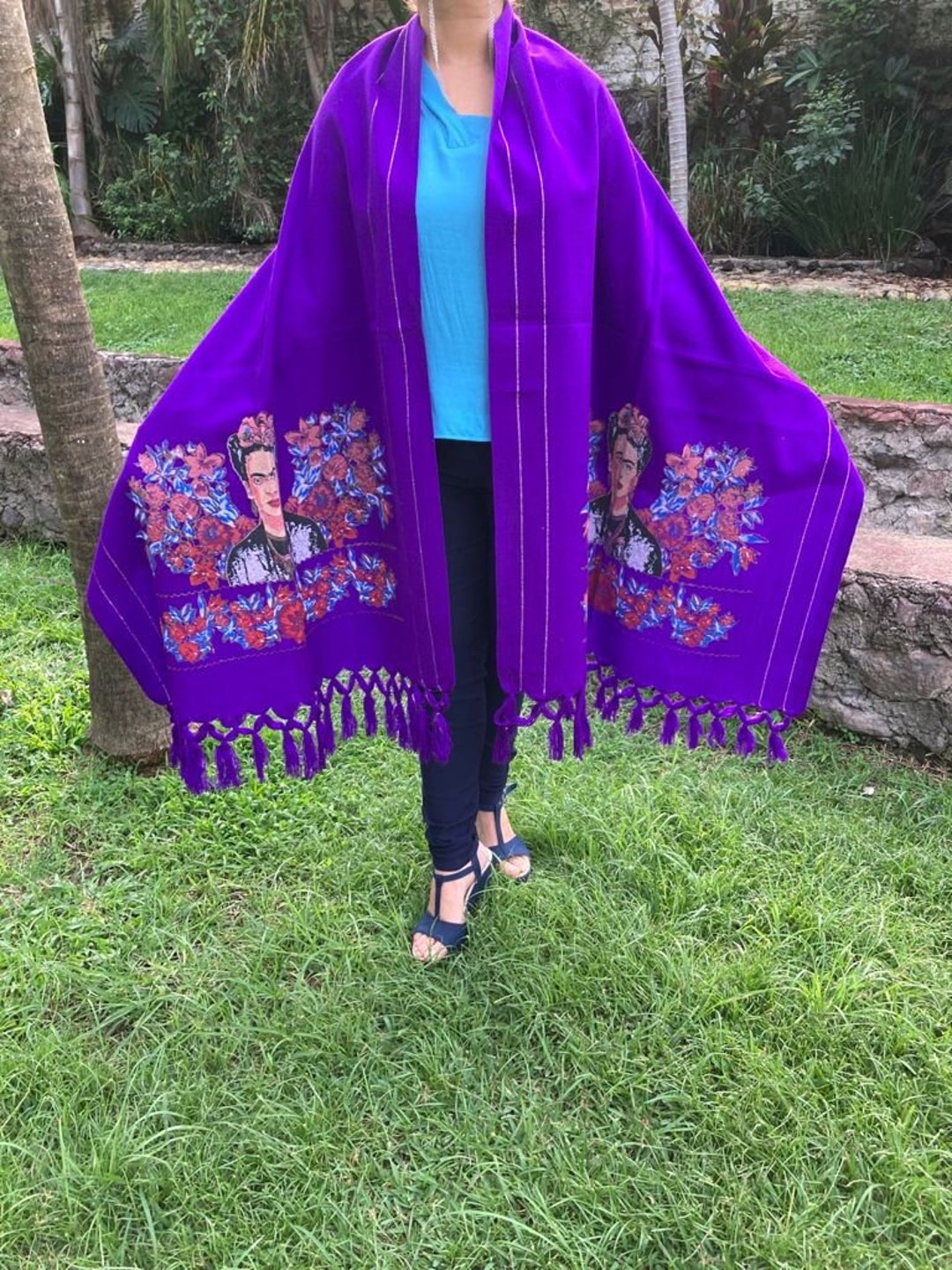 Mexican Rebozo, Frida Rebozo, Mexican Shawl, Pashmina, Shawl, Scraf ...