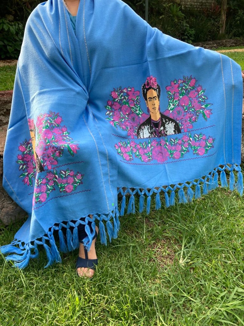 Mexican Rebozo Frida Rebozo Mexican Shawl Pashmina Shawl - Etsy