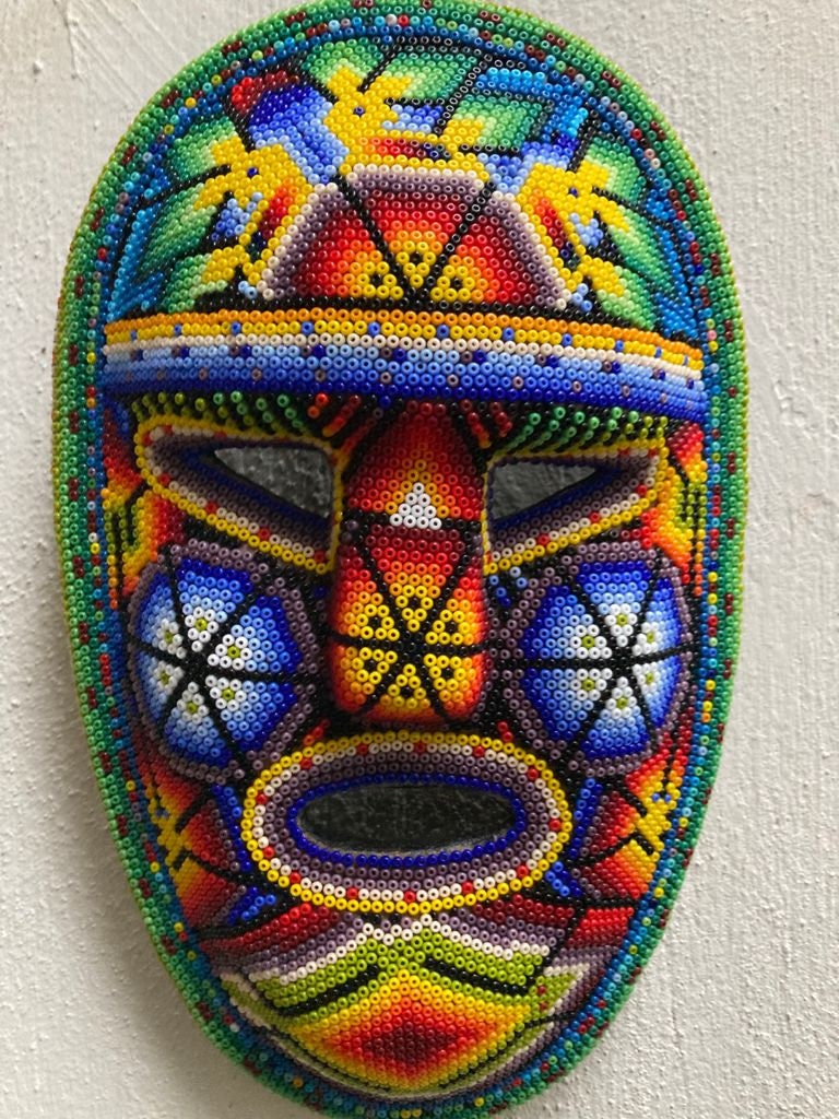 Huichol Mask Huichol Decor Huichol Beadwork Mexican Art - Etsy