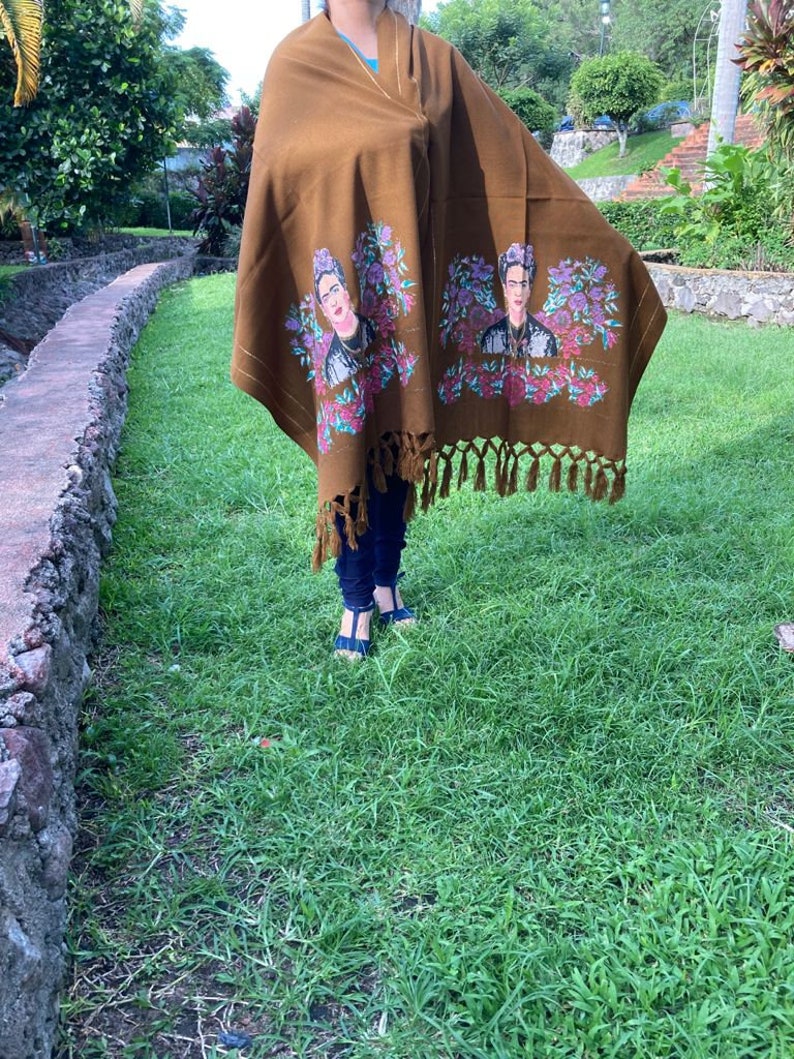 Mexican Rebozo Frida Rebozo Mexican Shawl Pashmina Shawl - Etsy