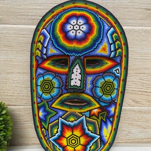 Huichol Mask Huichol Decor Huichol Beadwork Mexican Art - Etsy