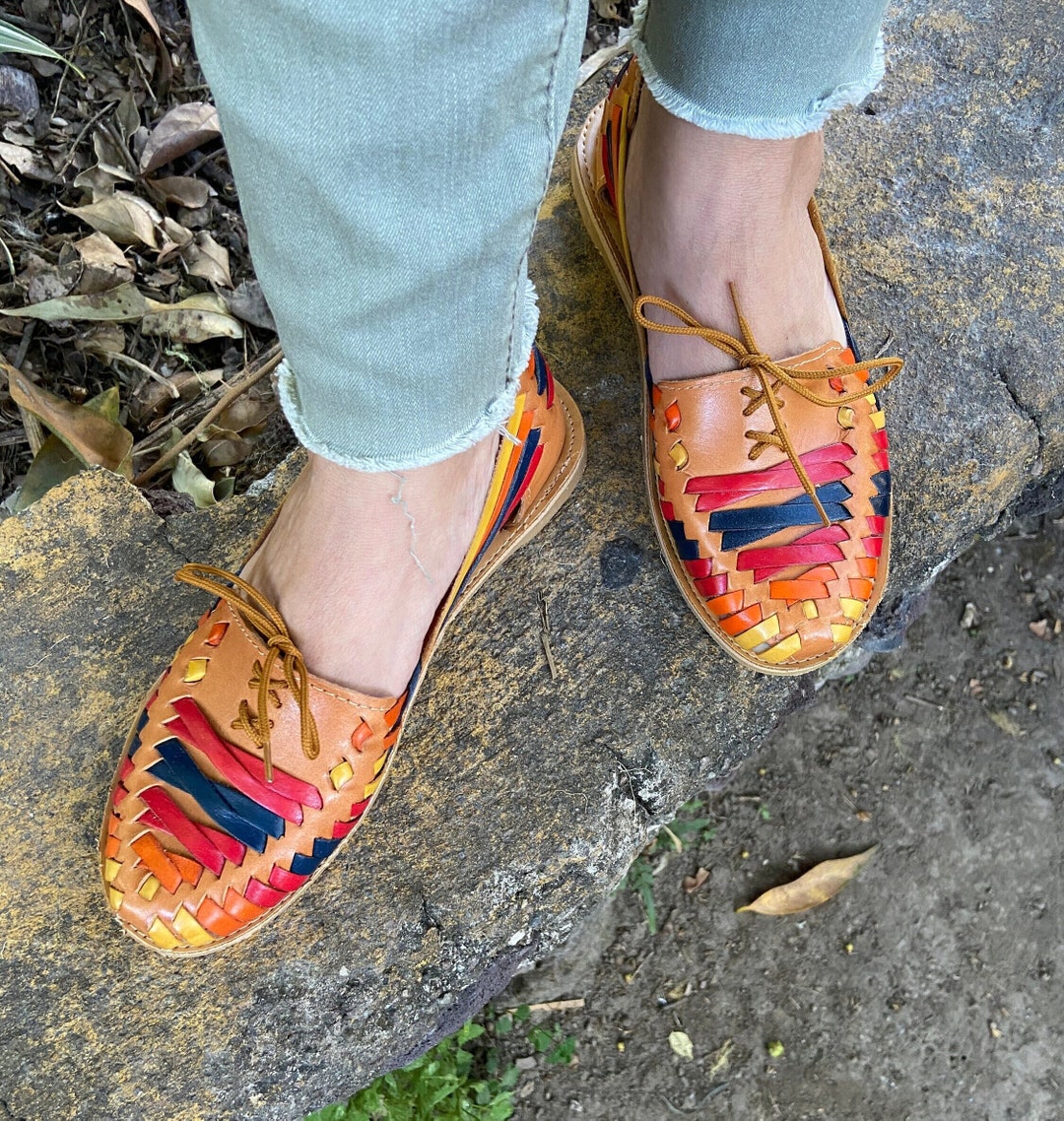 Handmade Mexican Huaraches – Authentic Leather Sandals – 50% Off! - Etsy