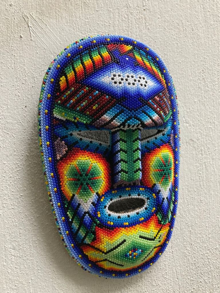 Huichol Mask Huichol Decor Huichol Beadwork Mexican Art - Etsy