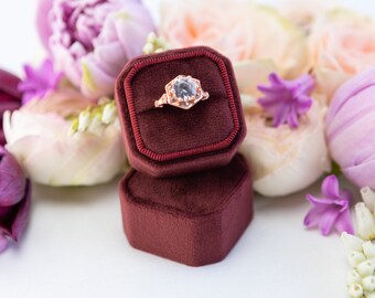 Maroon Wedding Ring Box - Etsy