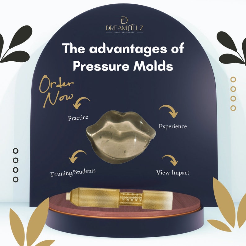 Lip Shaped Molds, Pressure Practice, Hyaluron Pen Training, Needless ...