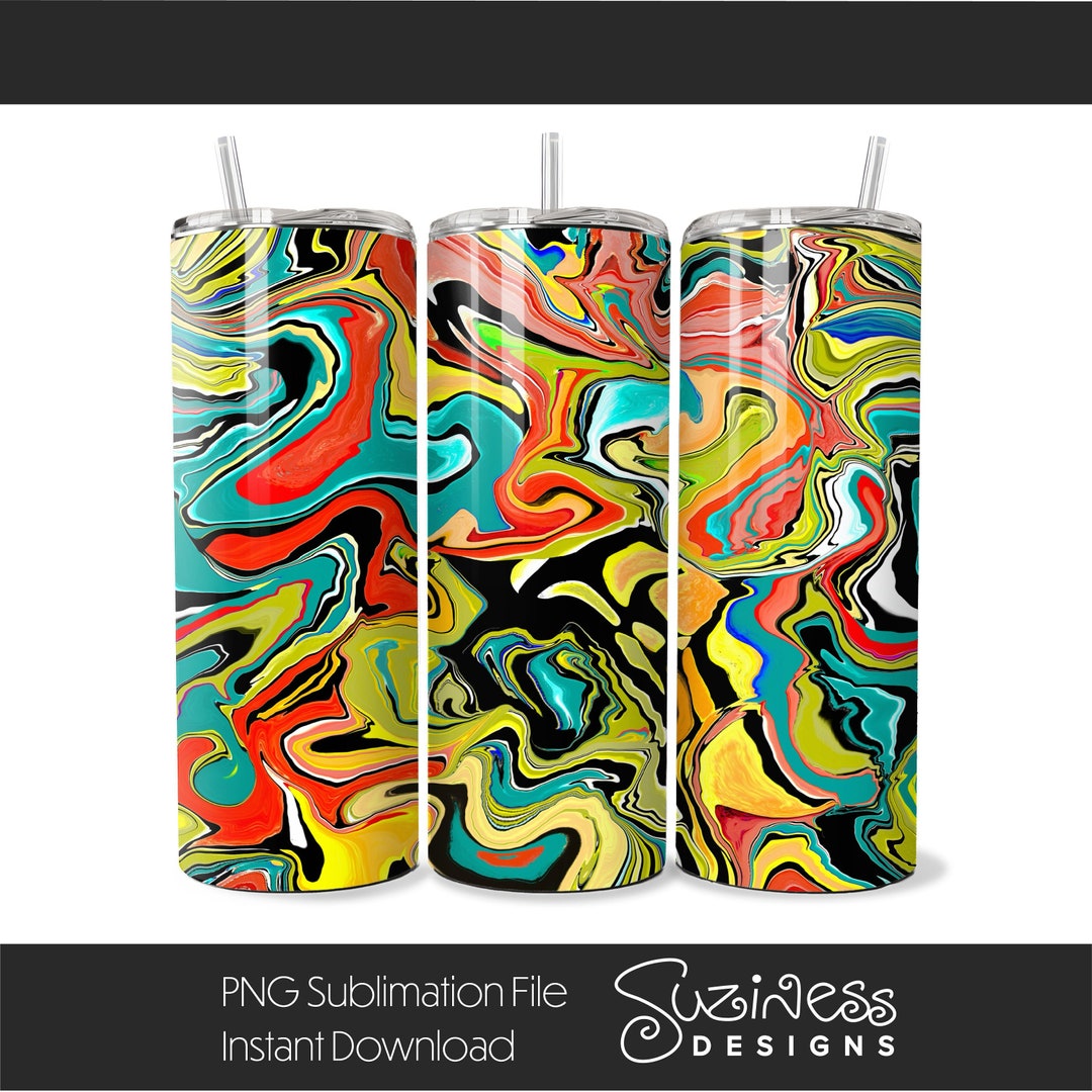 Splat Comic Book Colors in This Seamless Sublimation Abstract Fluid Art ...