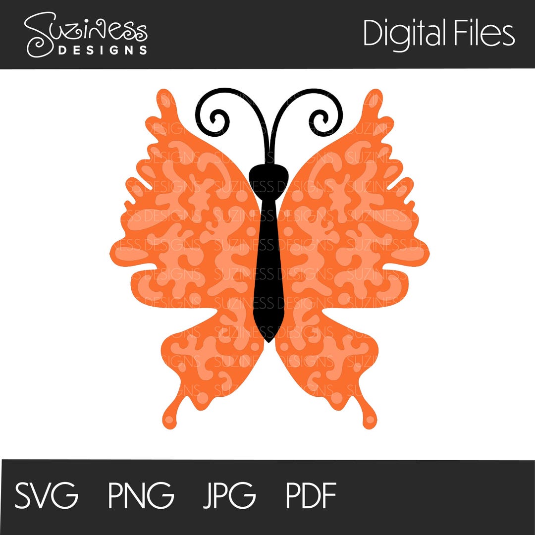 Fancy Butterfly Design SVG PNG JPG Pdf Digital Download Cut File - Etsy