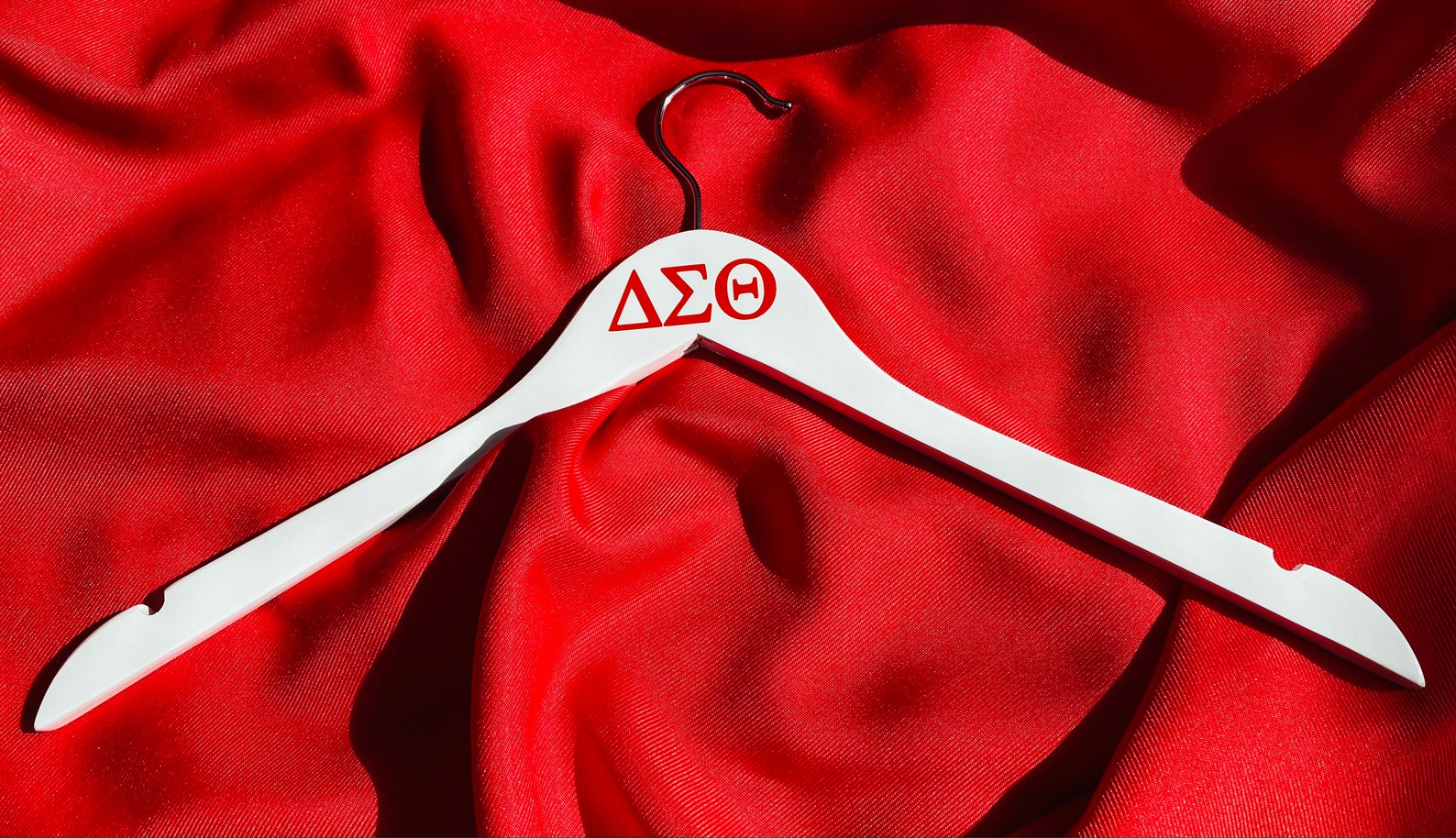 Delta Sigma Theta Wood Hanger | Red and White Hanger | Sands Gift ...
