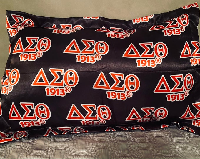 Delta Sigma Theta Pillow Case DST Pillow Case Red or Black Pillow Case ...