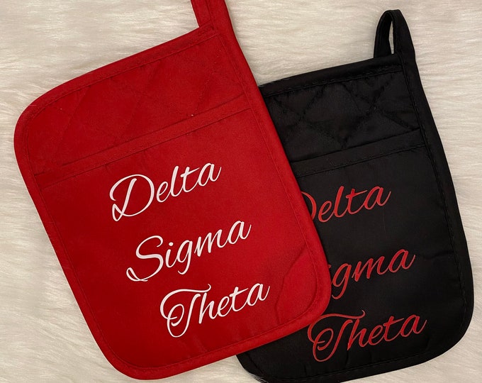 Delta Pot Holders, Pot Holders, DST, Delta Sigma Theta, Delta Soror ...