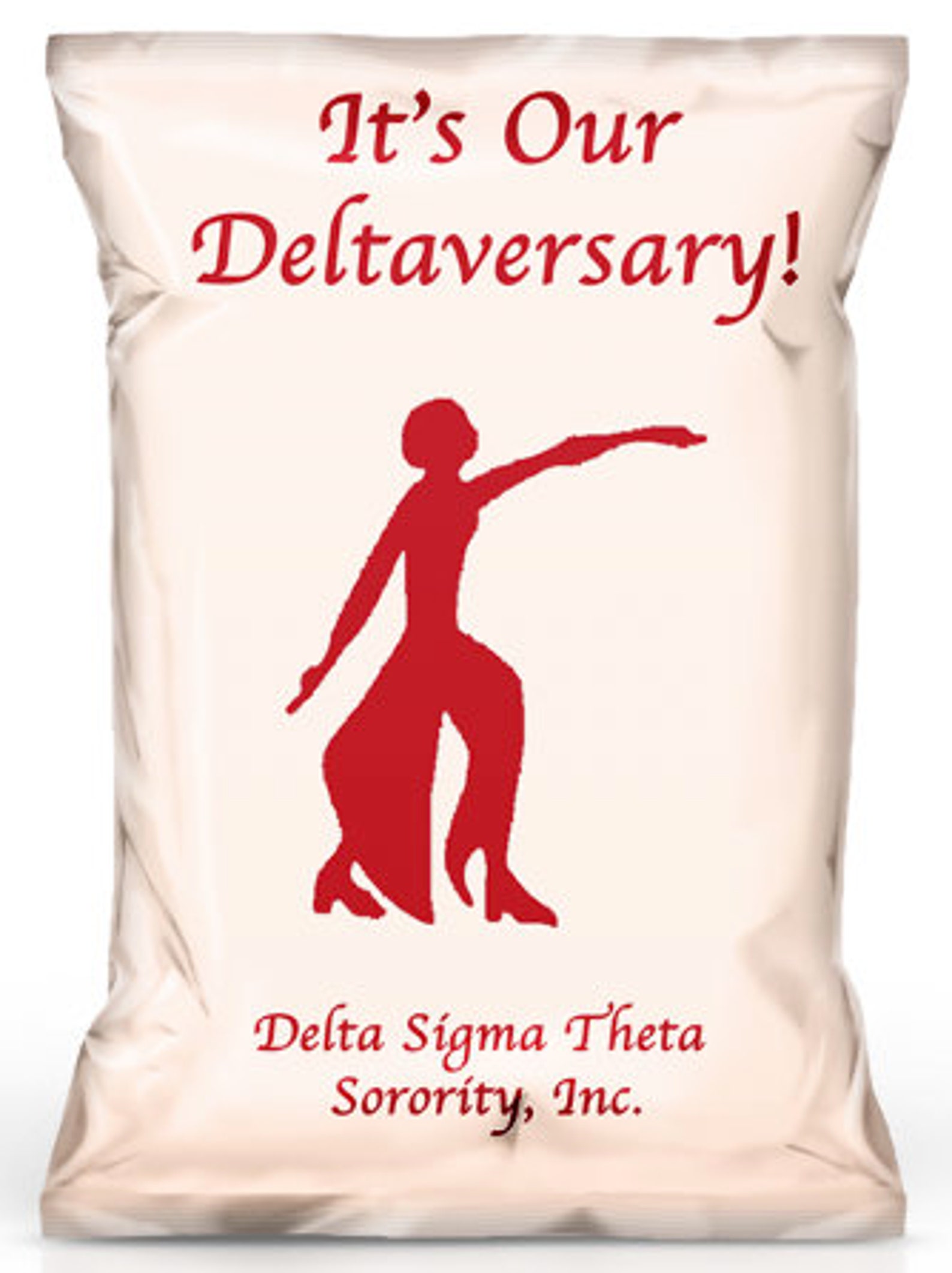Delta Sigma Theta Chip Bag - Favor Bags - DST - Delta Sigma Theta ...