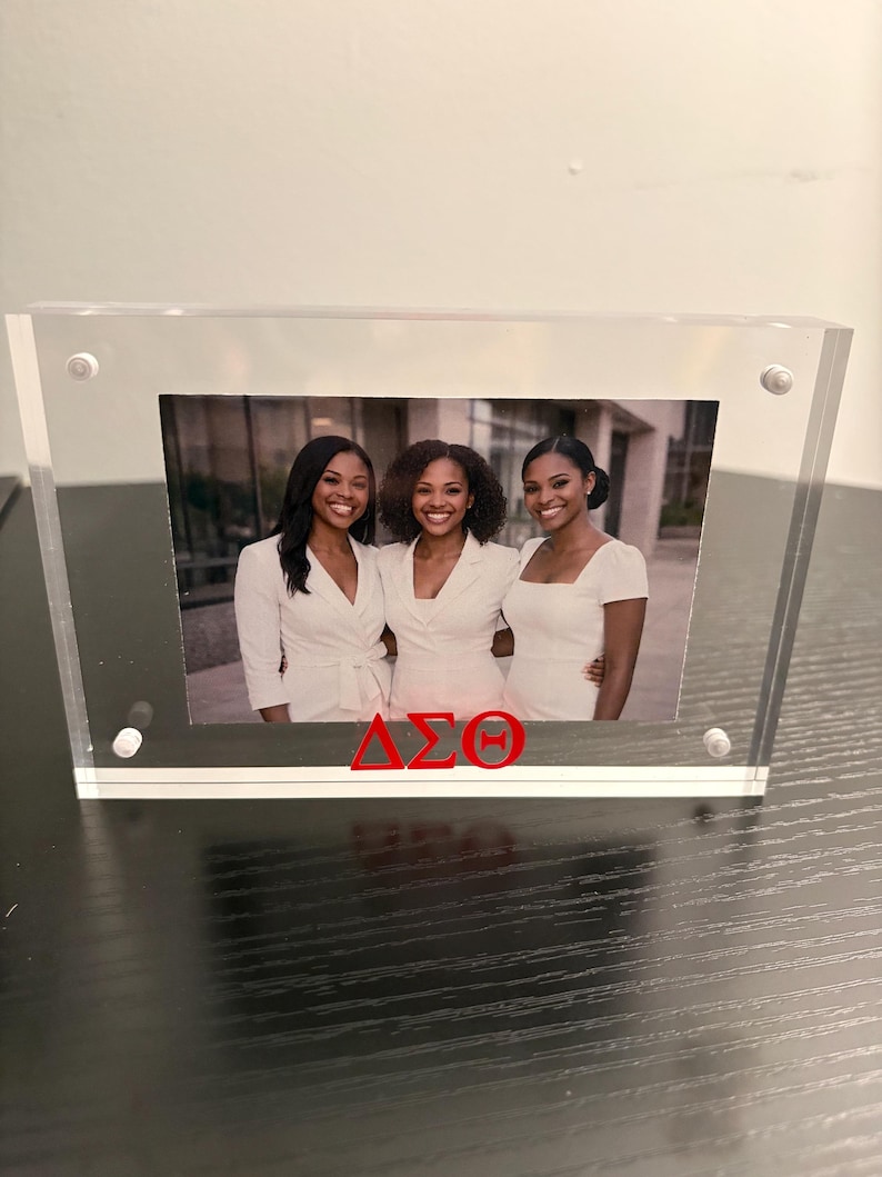 Delta Sigma Theta Acrylic Picture Frame - 4x6 Photo Display - Etsy