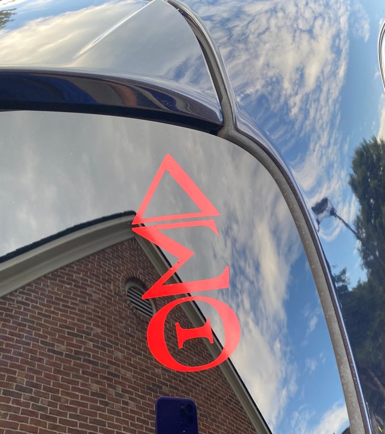 Delta Car Decal - Delta Sigma Theta Car Decal - Delta Sigma Theta ...