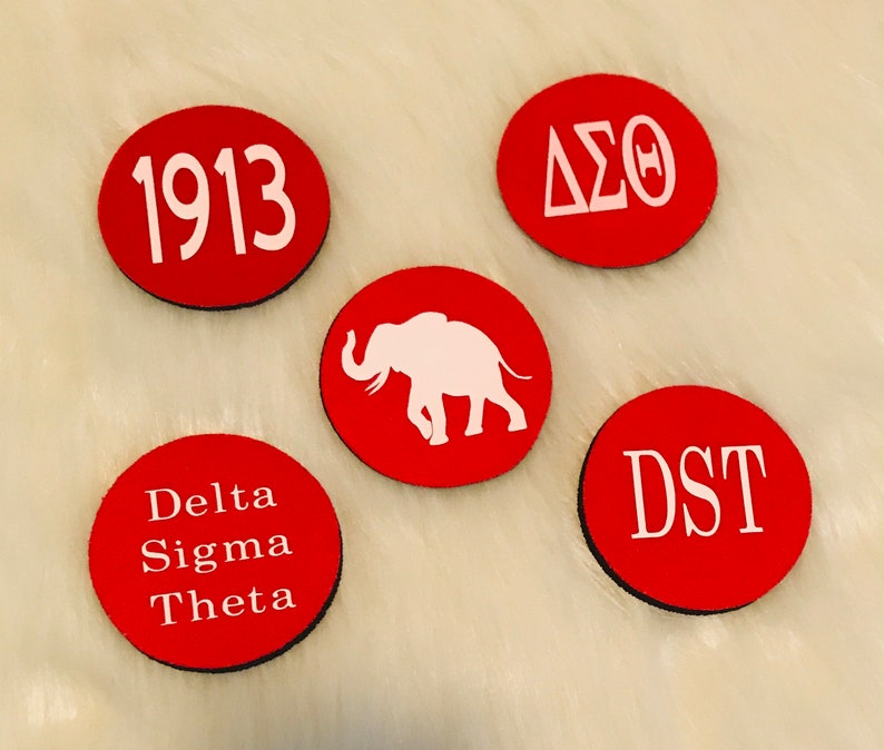DST Car Coasters Delta Sigma Theta Car Coasters Delta Car | Etsy
