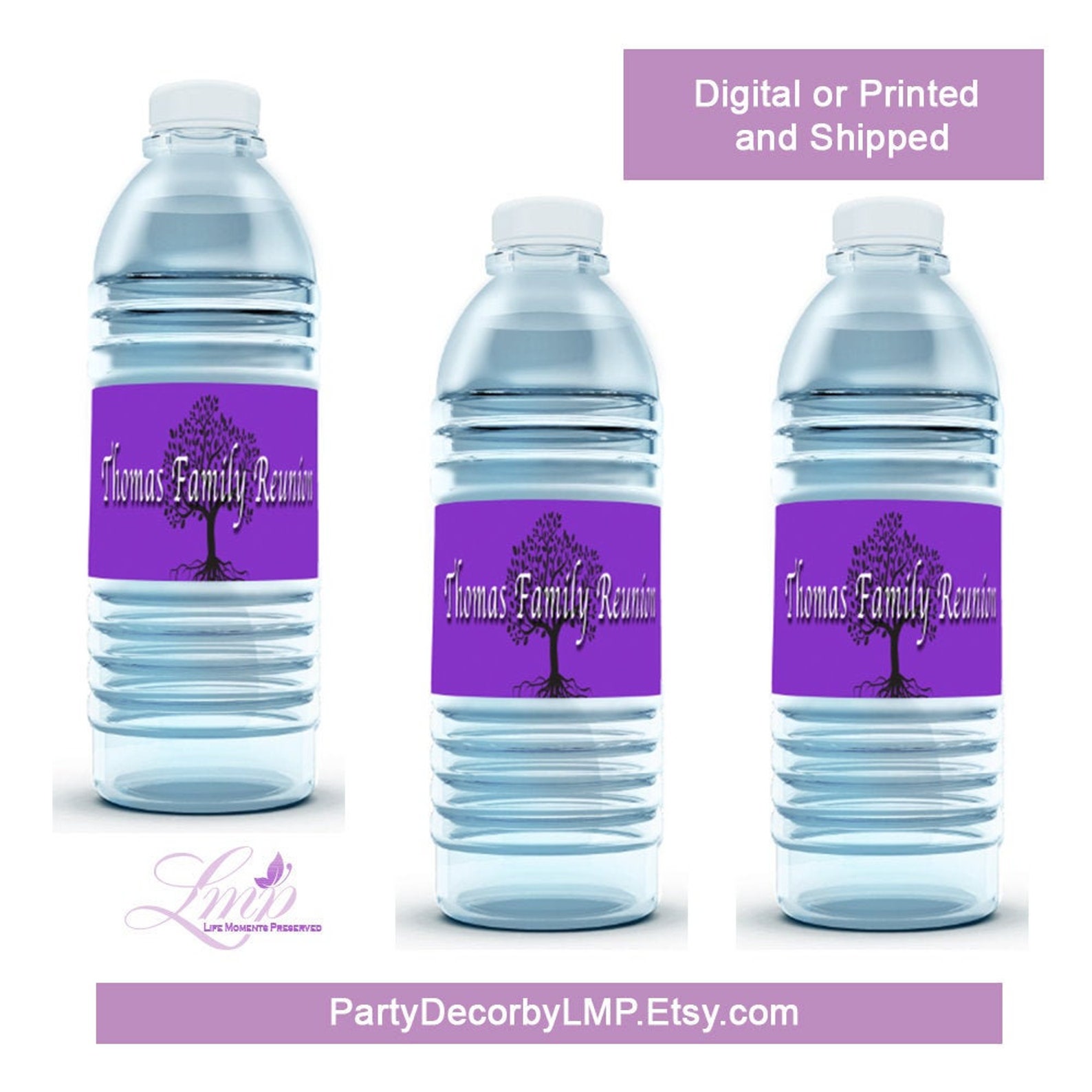 Family Reunion Water Bottle Labels Reunion Water Labels | Etsy