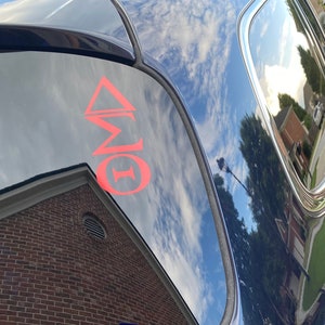 Delta Car Decal - Delta Sigma Theta Car Decal - Delta Sigma Theta ...