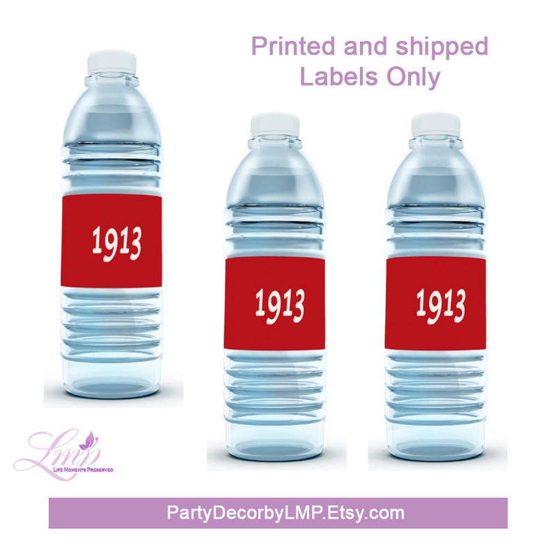 Delta Sigma Theta - Delta Water Bottle - Delta Water Bottle Labels ...