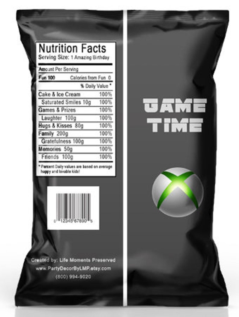 Video Chip Bag Video Favor Bag Digital Video Game Party - Etsy