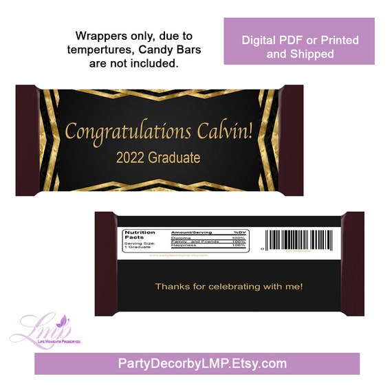 Graduation Candy Bar - Candy Bar - Graduation Gift Ideas - Candy ...
