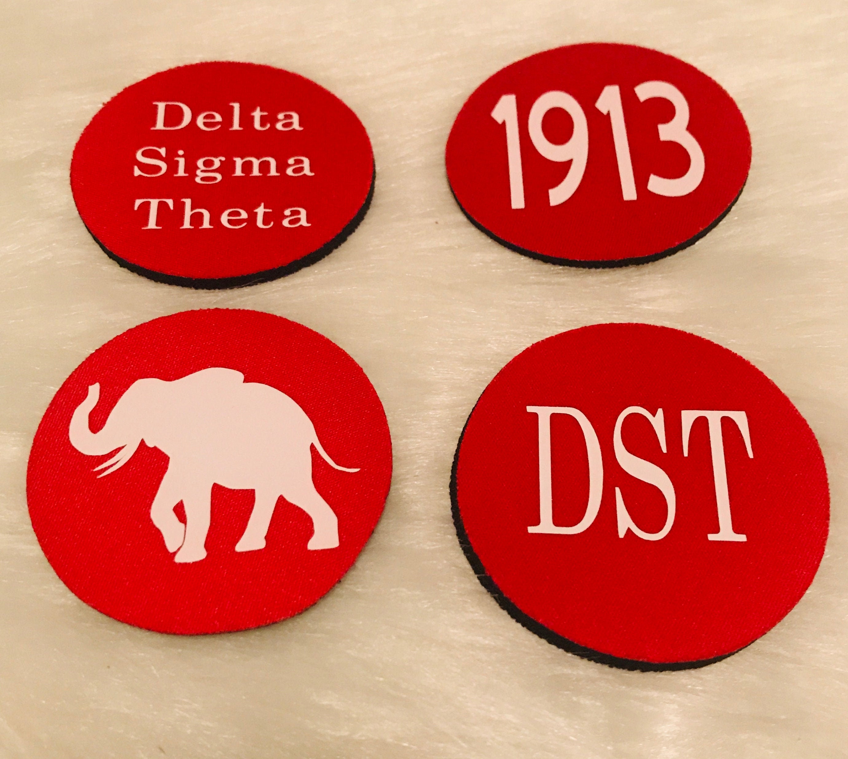 DST Car Coasters Delta Sigma Theta Car Coasters Delta Car | Etsy