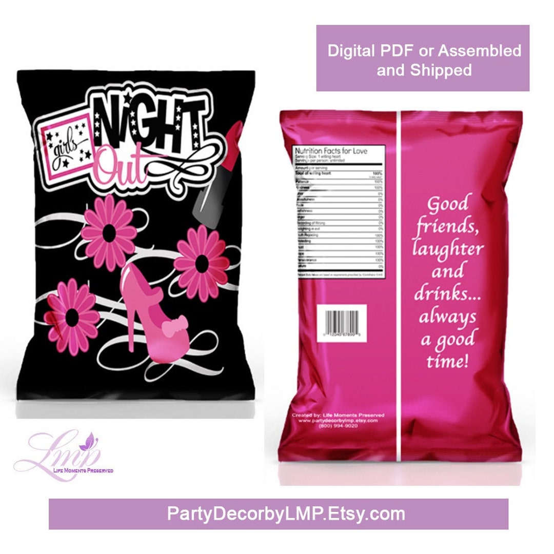 Girls Night Out - Girls Night - Girls Night Favor Bags - Ladies Night ...