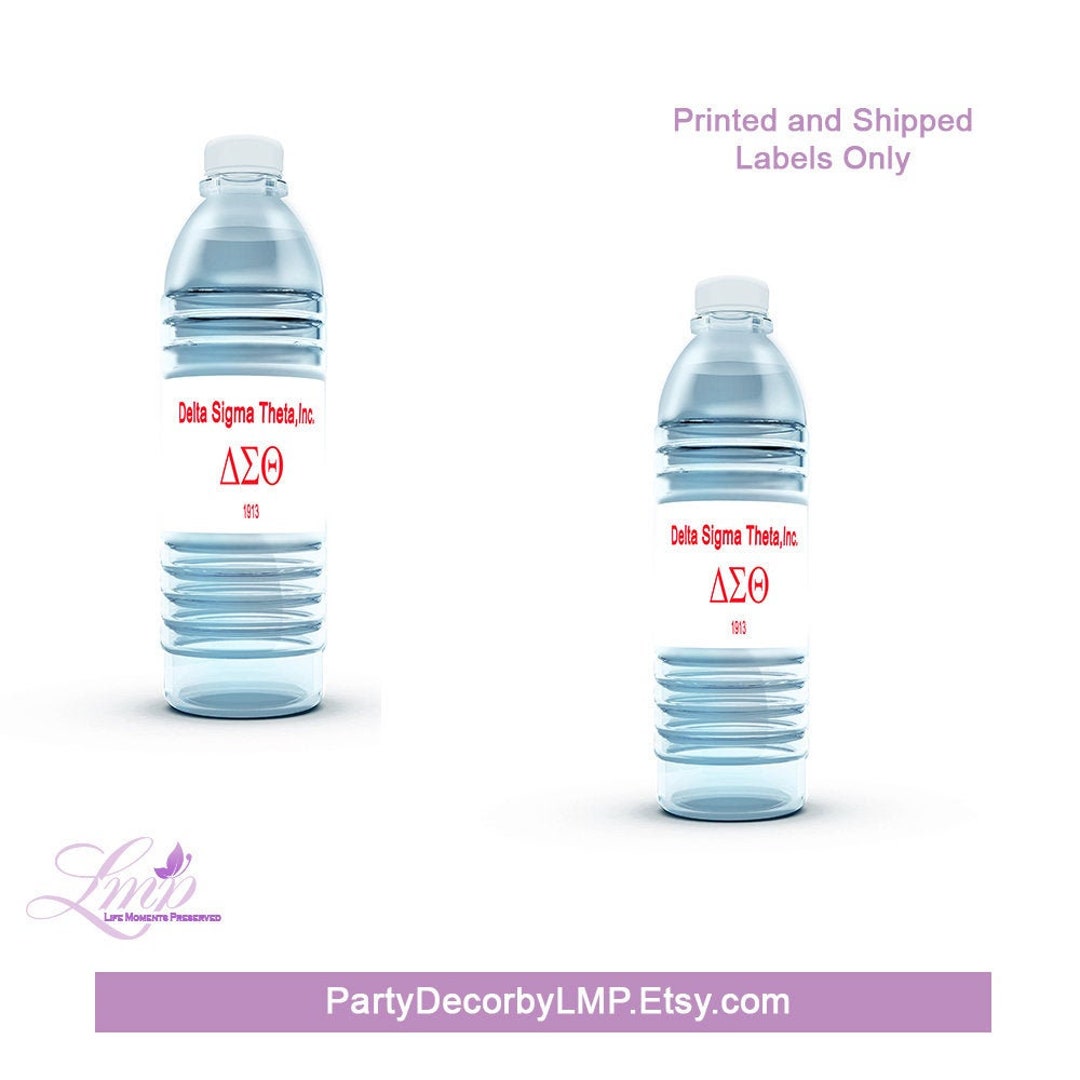 Delta Sigma Theta - Delta Water Bottle - Delta Water Bottle Labels ...