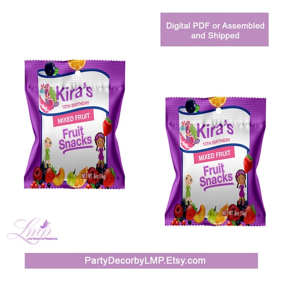 Spa Fruit Snack - Spa Candy - Digital - Spa party - Spa Party Theme ...