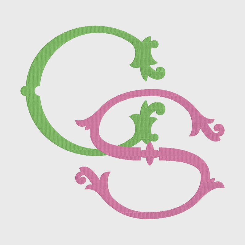Merit Monogram Embroidery Font: .bx + 9 Machine File Formats (instant ...