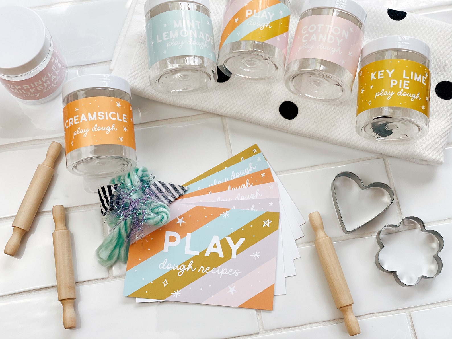 Download Print Play Dough Recipes and Stickers Etc. | Etsy