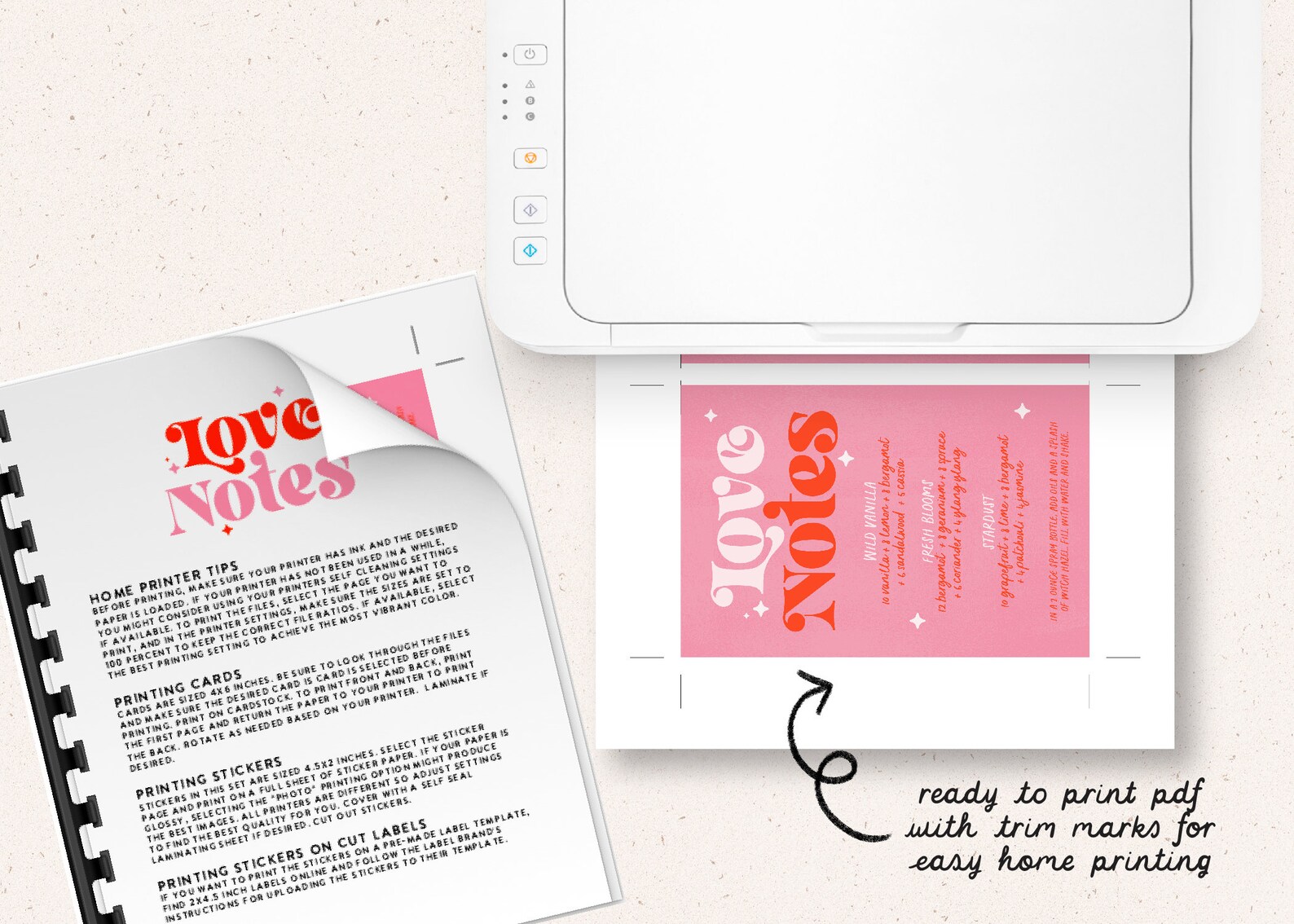 Download + Print | "love Notes Perfume Blends" Valentine 2023 Blends ...