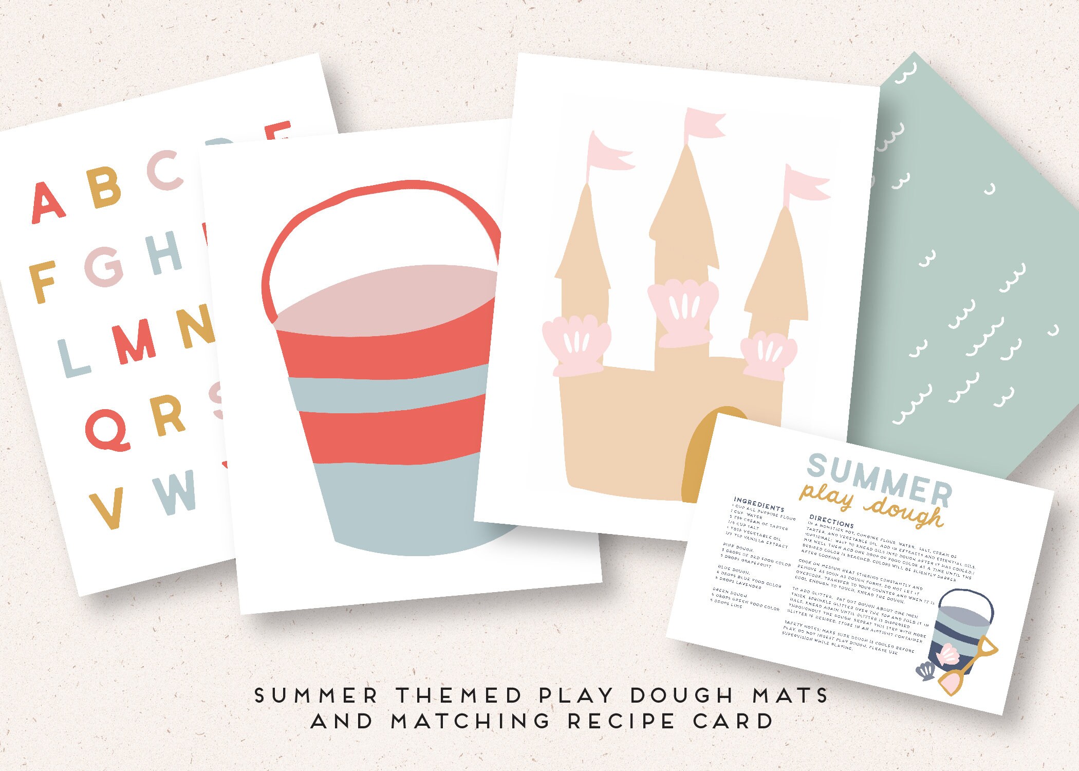 Download Print Kids Summer Blends Play Dough Recipe and | Etsy