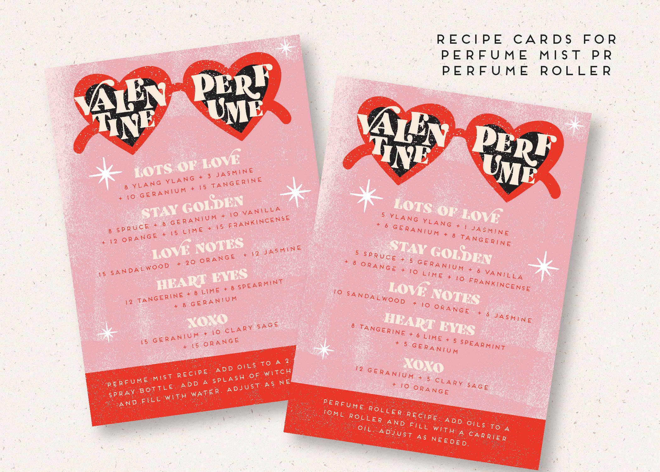 Download Print heart Eyes Perfume Card and | Etsy