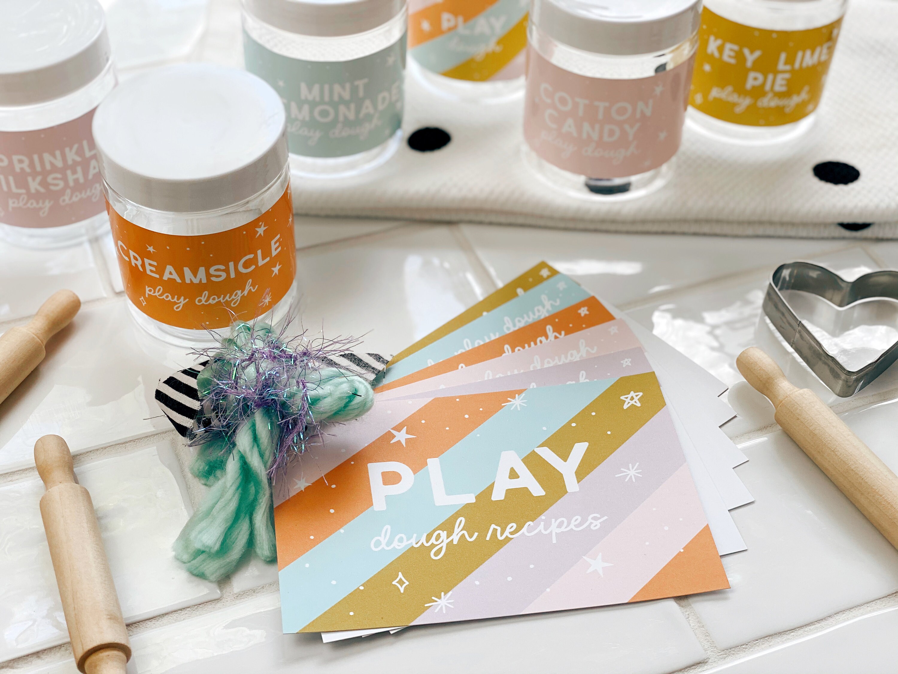 Download Print Play Dough Recipes and Stickers Etc. | Etsy