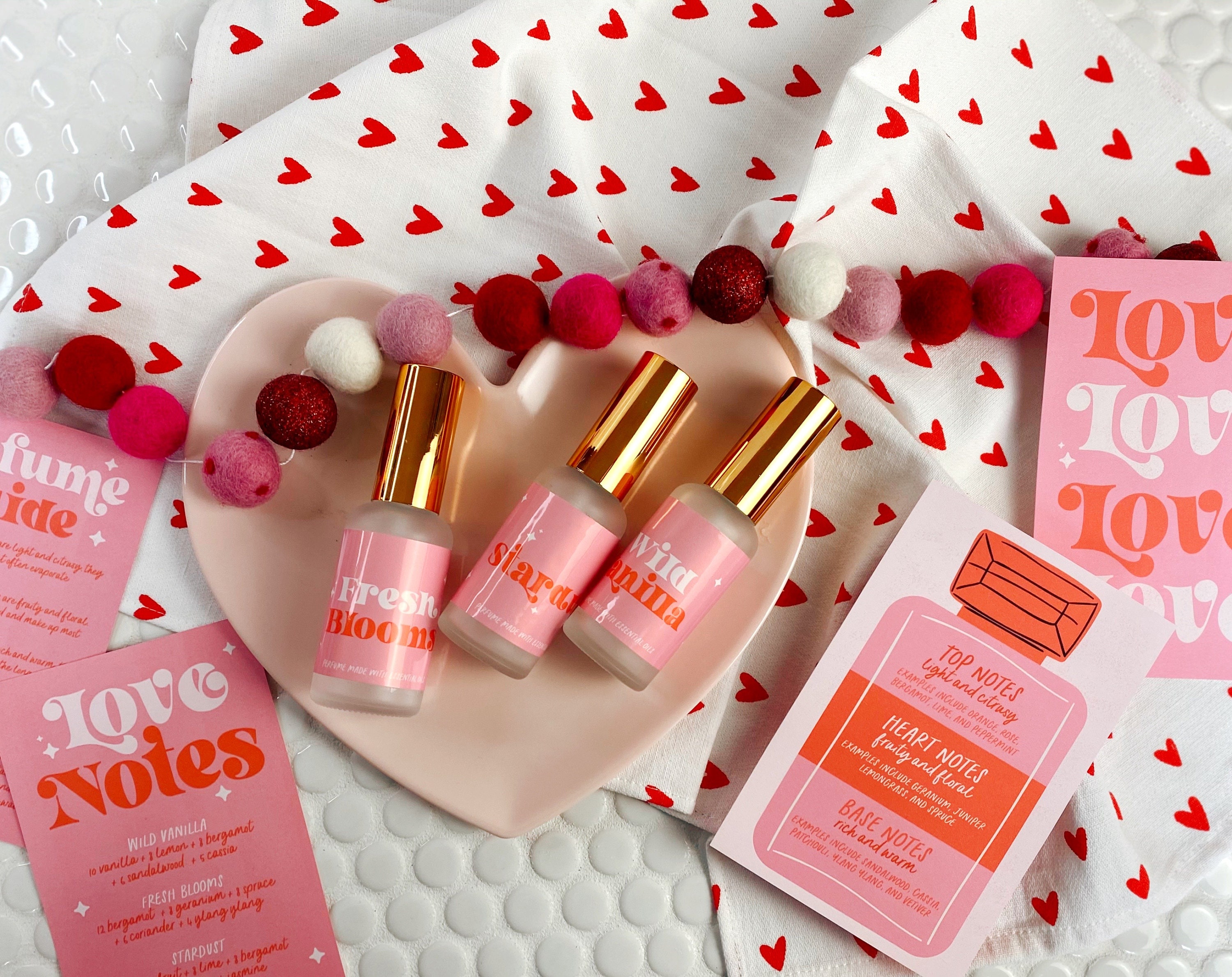 Download + Print | "love Notes Perfume Blends" Valentine 2023 Blends ...
