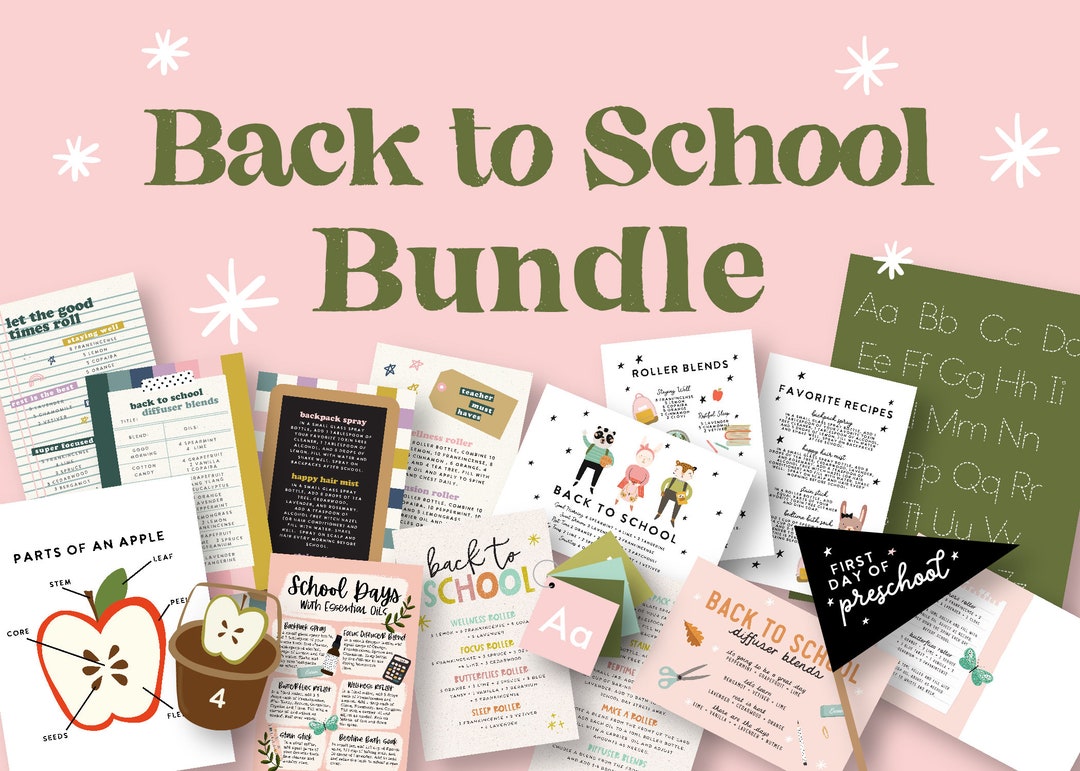 Download + Print | "back to School" BUNDLE 2023 | Collection of ...