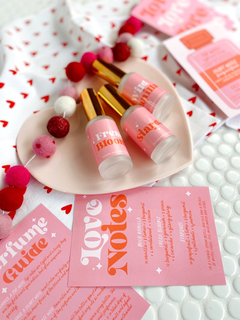 Download + Print | "love Notes Perfume Blends" Valentine 2023 Blends ...