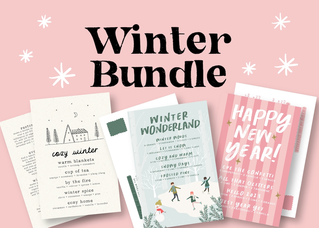 Download + Print | "winter Collection" Bundle of Winter 2023 Blends ...